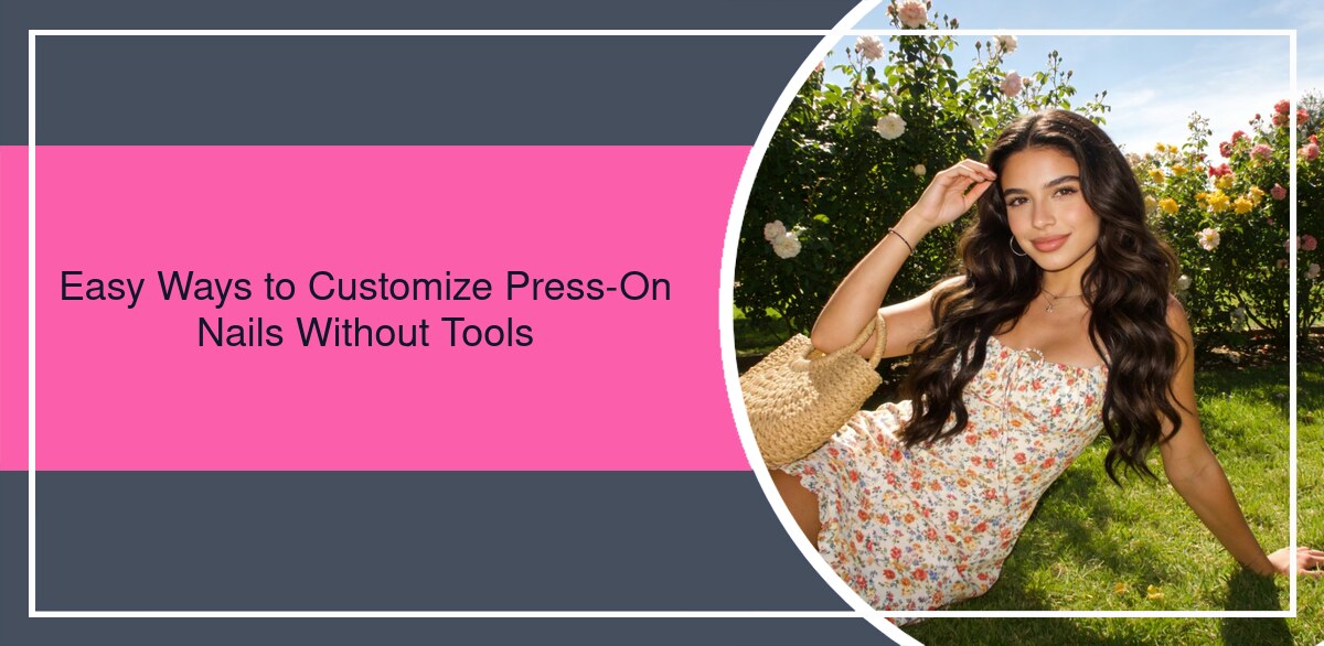 customize press-on nails without tools